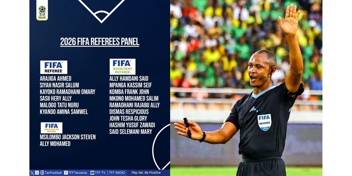 Waamuzi 17 Tanzania wapata beji za FIFA 2026 | Mwanaspoti